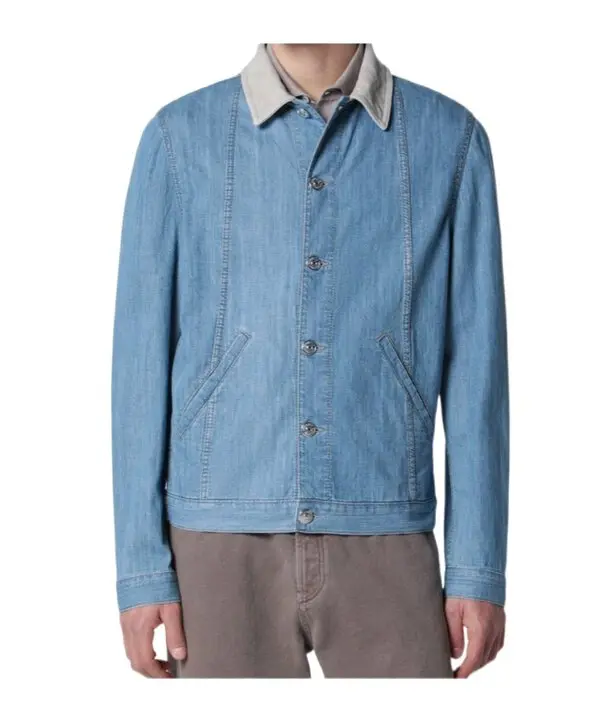 Brunello Cucinelli Single-breasted Denim Jacket - Blue