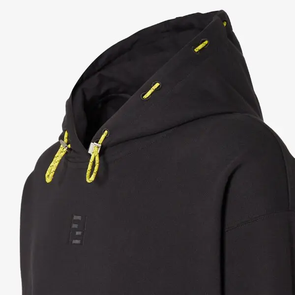 Fendi Ff Embroidered Drawstring Hoodie