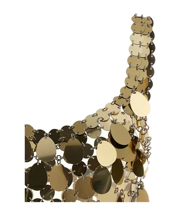 Rabanne Cropped Top With Metal Discs