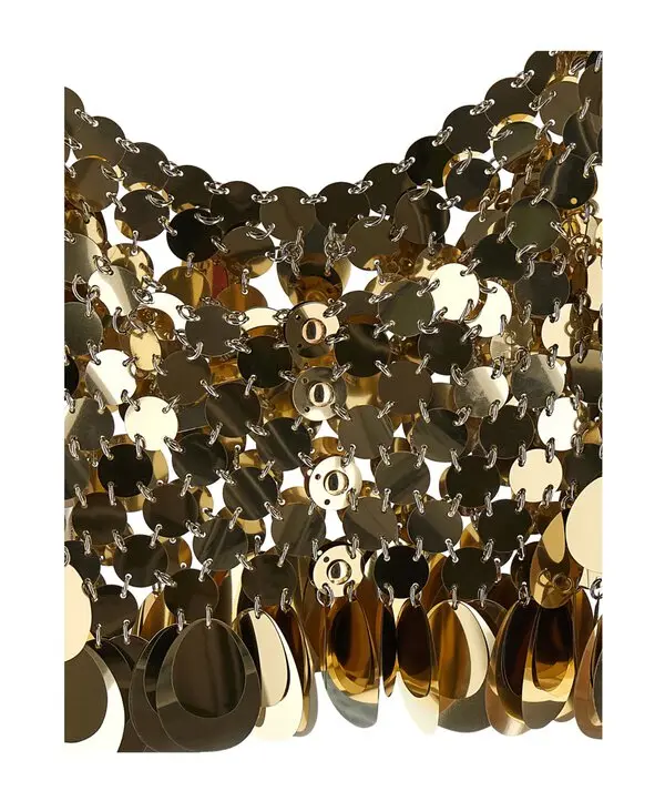 Rabanne Cropped Top With Metal Discs