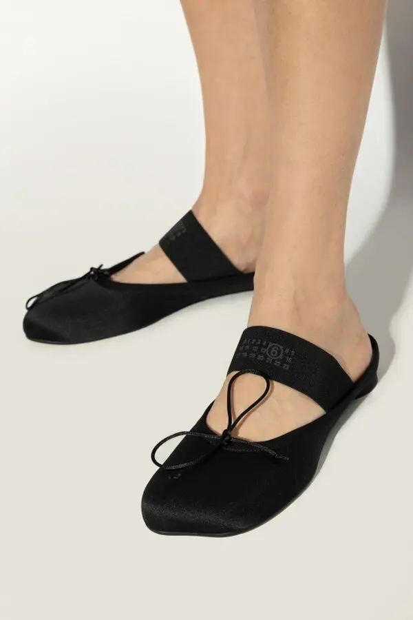 MAISON MARGIELA Bow Detailed Slip-on Slipper