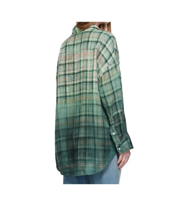 R13 Drop Neck Plaid Shirt
