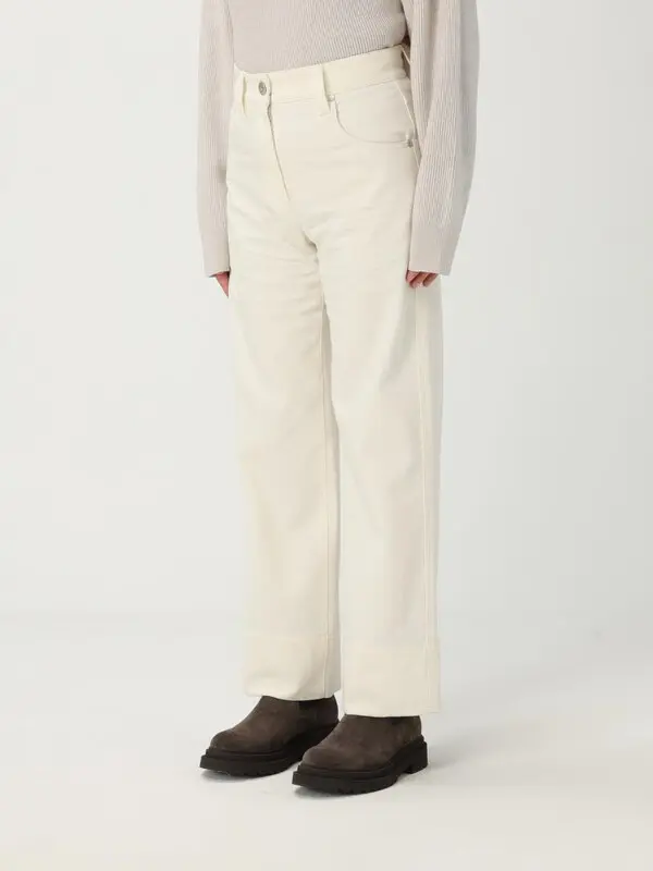 Brunello Cucinelli Monili Detailed Cropped Jeans
