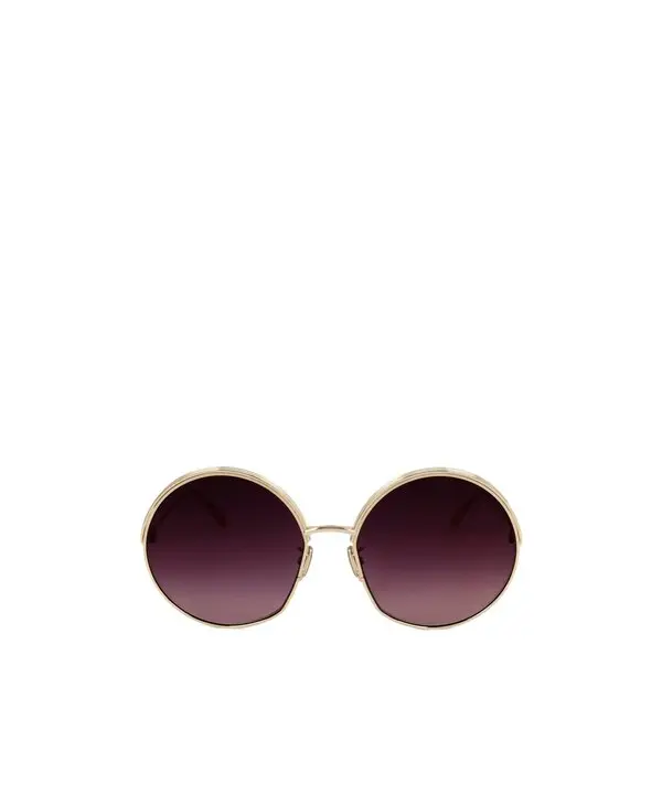 Dior Full Frame Round Sunglasses - Red