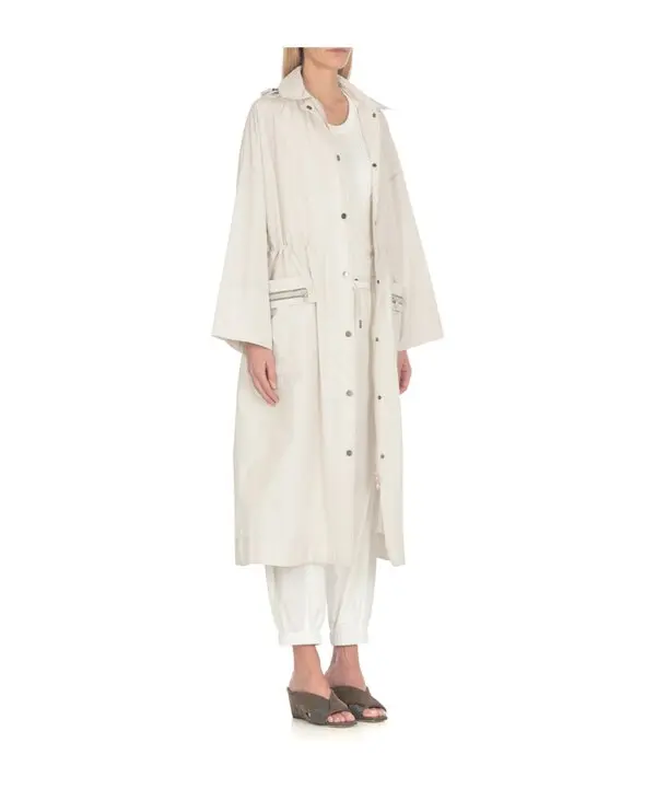 Brunello Cucinelli Single-breasted Coat - White