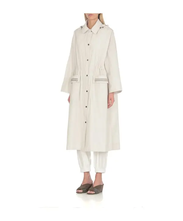 Brunello Cucinelli Single-breasted Coat - White