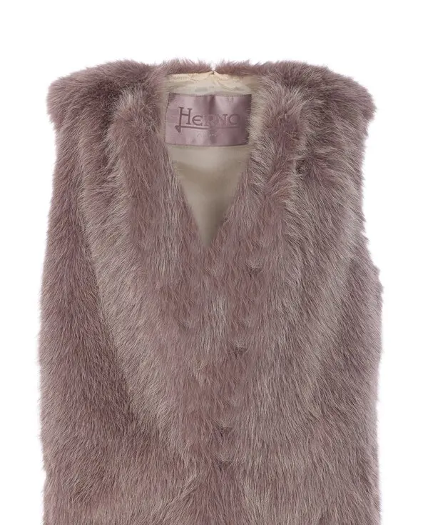 Herno Faux Fur Sleeveless Gilet