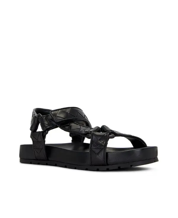 Bottega Veneta Intrecciato Open Toe Flat Sandals