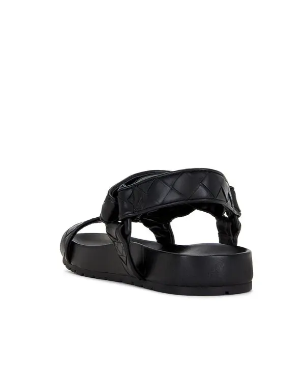 Bottega Veneta Intrecciato Open Toe Flat Sandals