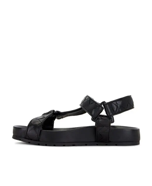 Bottega Veneta Intrecciato Open Toe Flat Sandals