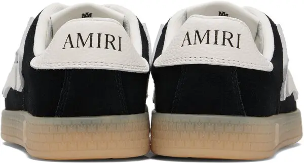 Amiri Pacific Bones Lace-up Sneakers - Black