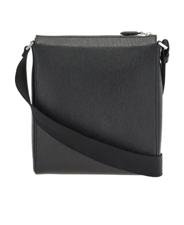 FERRAGAMO Gancini Logo Plaque Zipped Messenger Bag