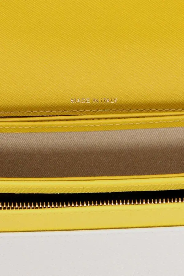 Marni Trunk Two-tone Leather Bag - Yellow