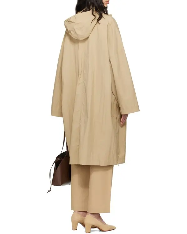 TOTEME Hooded Drawstring Zip-up Coat