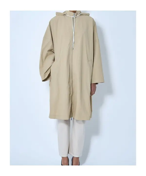 TOTEME Hooded Drawstring Zip-up Coat