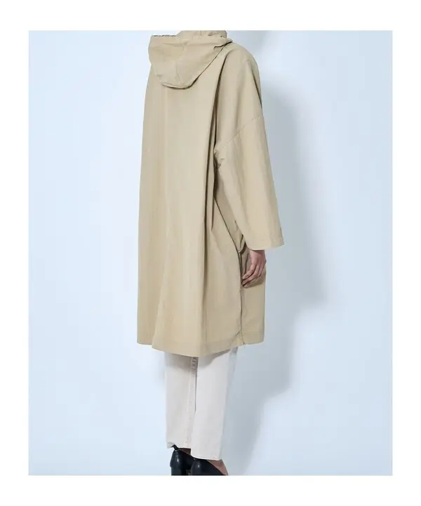 TOTEME Hooded Drawstring Zip-up Coat