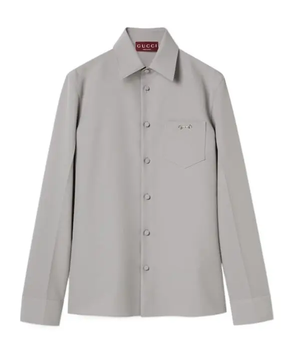Gucci Horsebit Technical Panama Shirt
