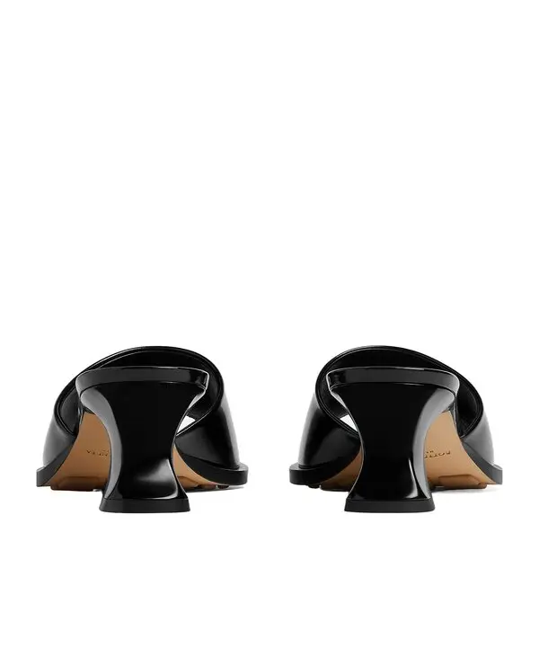 Bottega Veneta Cha-cha Mules With Sculptural Heel - Black