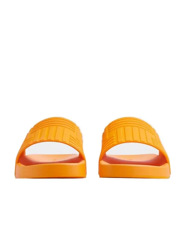 Bottega Veneta Rubber Slide Sandals - Orange