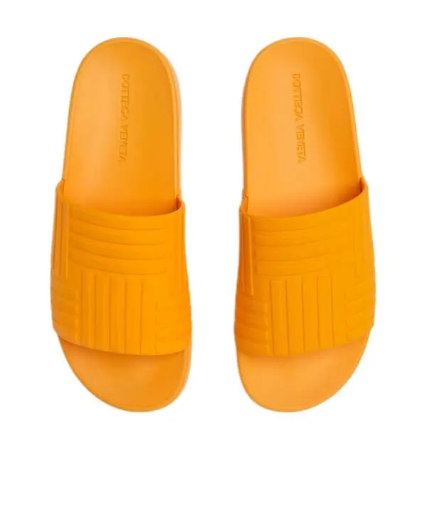 Bottega Veneta Rubber Slide Sandals - Orange