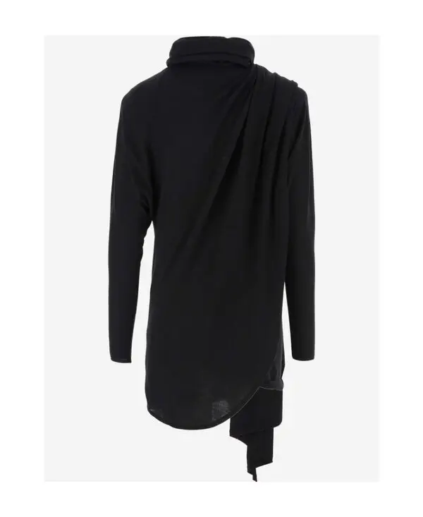 Saint Laurent Long-sleeved Hooded Dress