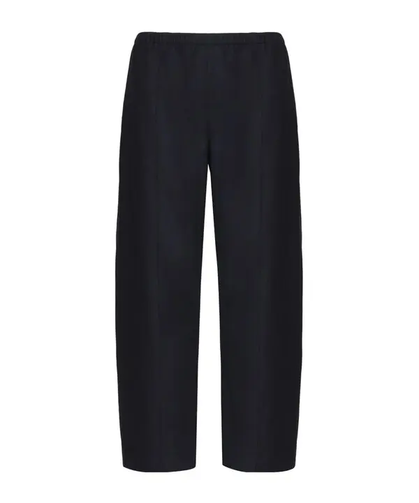 Khaite Clover Straight Leg Trousers - Dark Navy