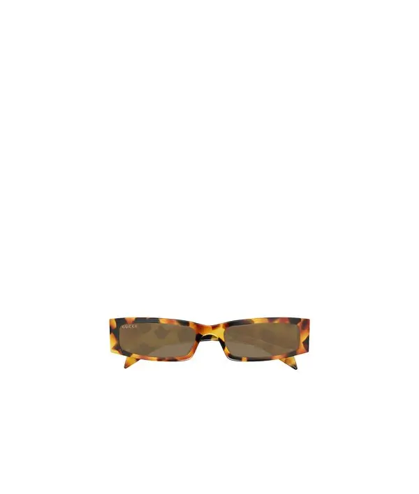 Gucci Rectangular Frame Sunglasses - Brown