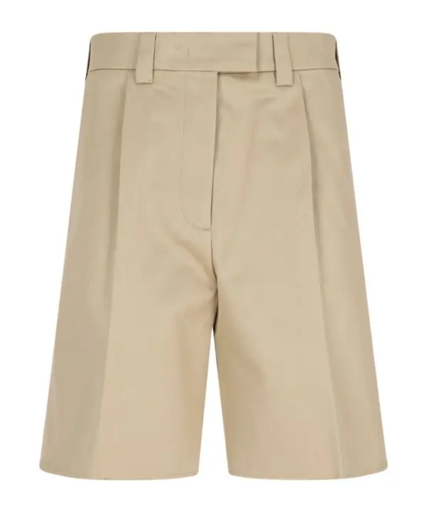 Miu Miu Chino Bermuda Shorts - Rope Ash