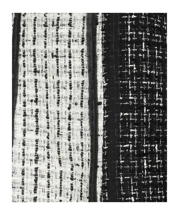 Karl Lagerfeld High Waist Tweed Skirt With Side Slits