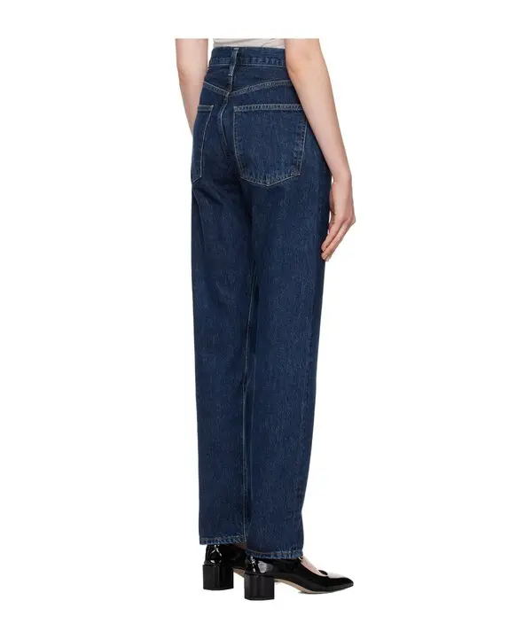 AGOLDE Pinch Waist High-rise Straight Jeans - Blue