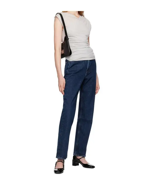 AGOLDE Pinch Waist High-rise Straight Jeans - Blue
