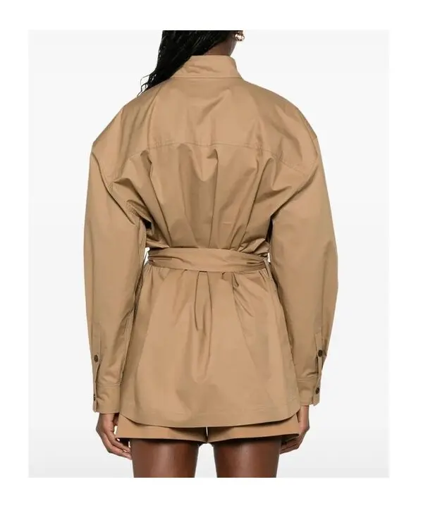 Saint Laurent Belted Tunic - Green