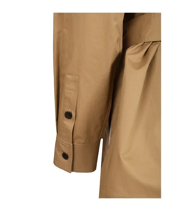 Saint Laurent Belted Tunic - Green