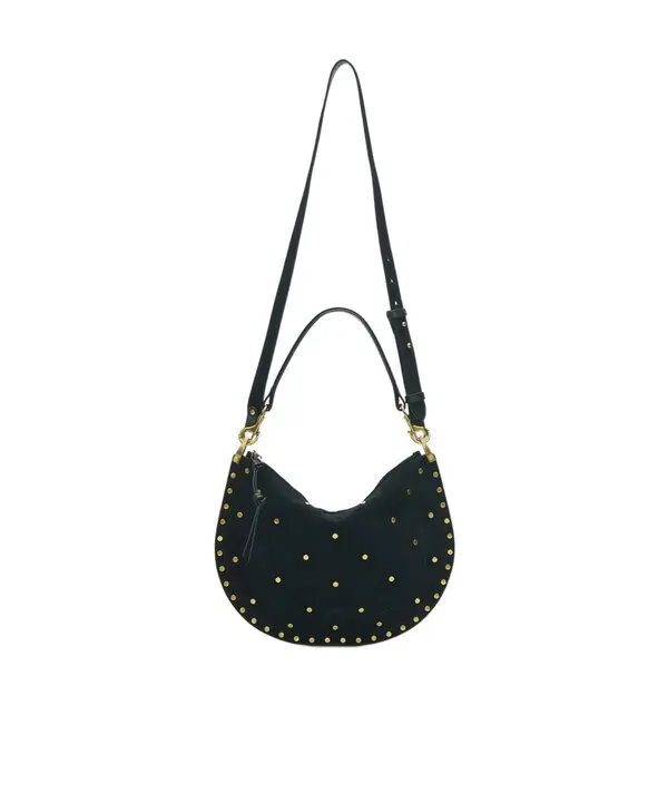 Isabel Marant Étoile Oskan Soft Zipped Bag With Studs - Black