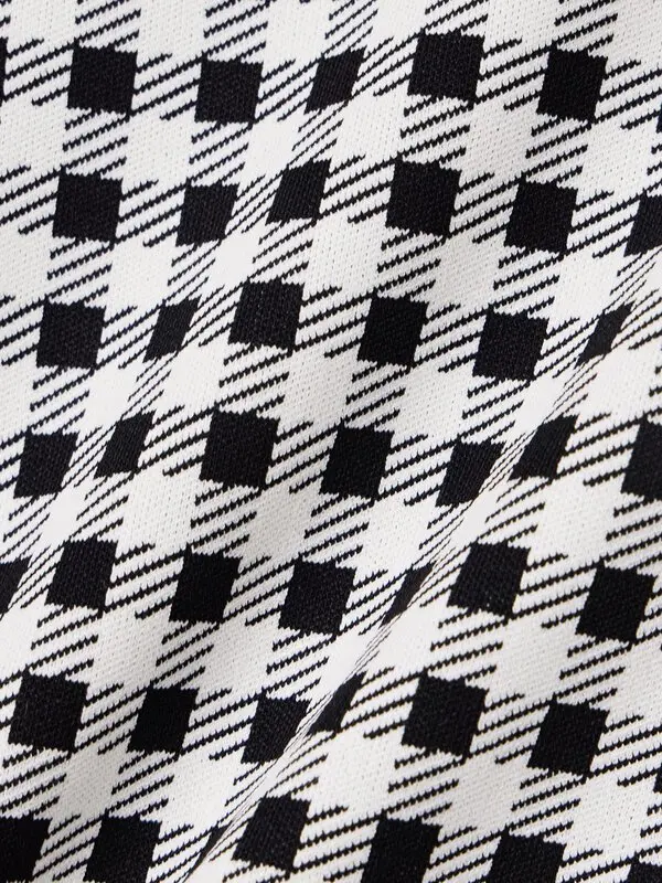 Sea Saige Ruffled Gingham Jacquard-knit Top