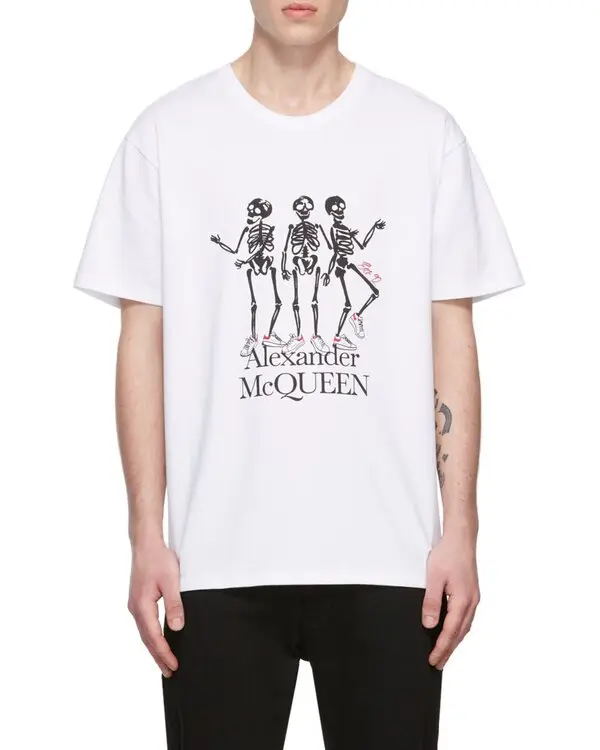 Alexander McQueen Skeleton Printed T-shirt