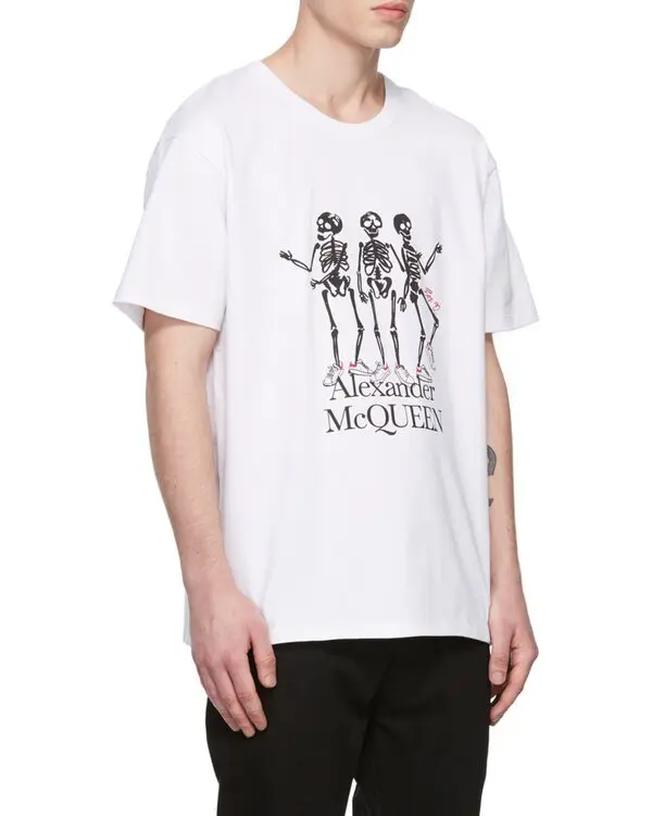 Alexander McQueen Skeleton Printed T-shirt