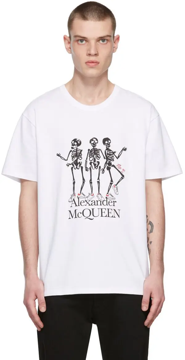 Alexander McQueen Skeleton Printed T-shirt