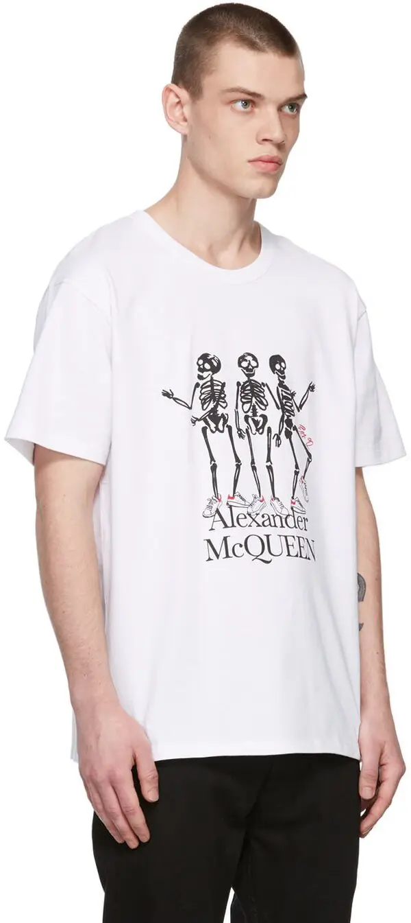 Alexander McQueen Skeleton Printed T-shirt