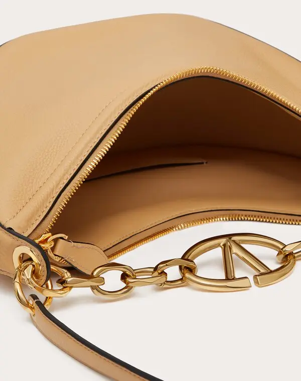 Valentino Garavani Vlogo Moon Small Shoulder Bag - Cappuccino
