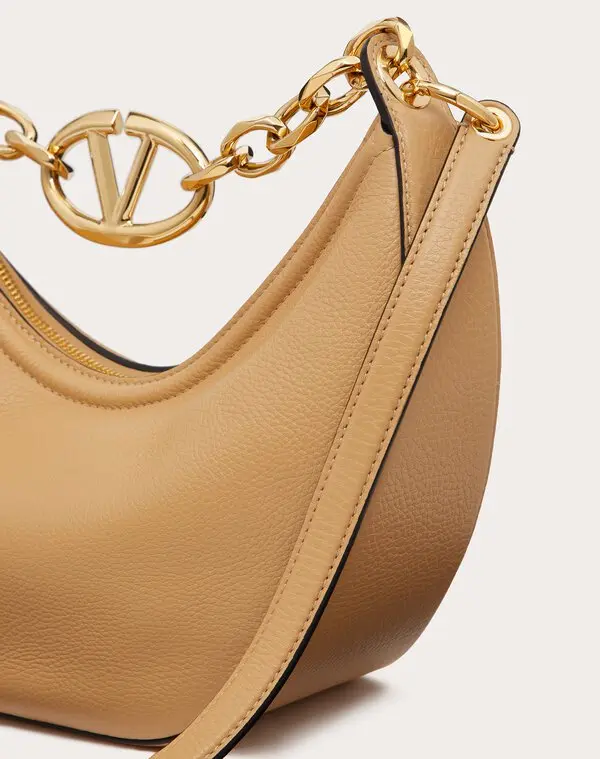 Valentino Garavani Vlogo Moon Small Shoulder Bag - Cappuccino