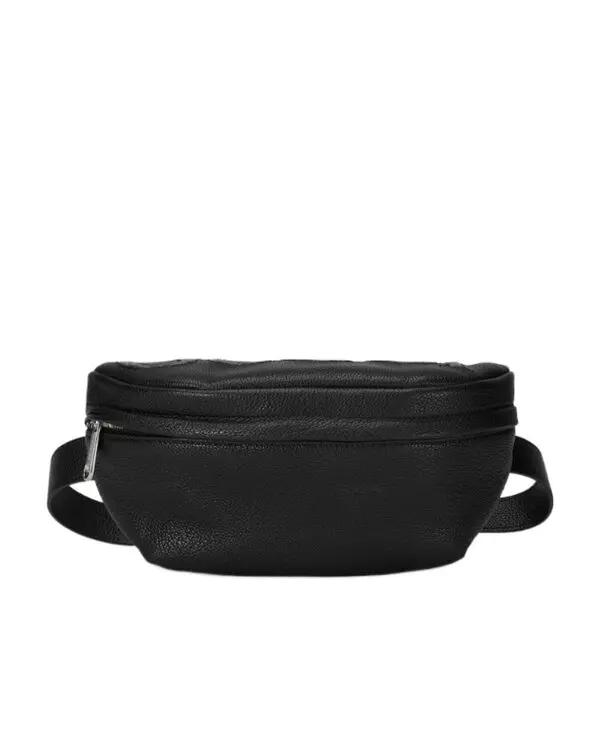 Gucci Logo-embossed Leather Belt Bag - Black