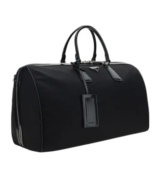 Prada Triangle Logo Travel Bag