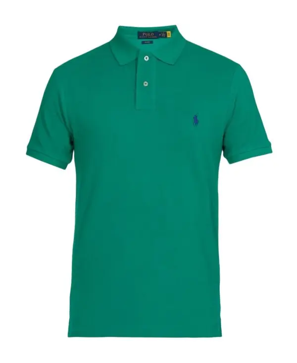 Ralph Lauren Polo Logo Embroidered Polo Shirt - Green