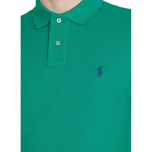 Ralph Lauren Polo Logo Embroidered Polo Shirt - Green