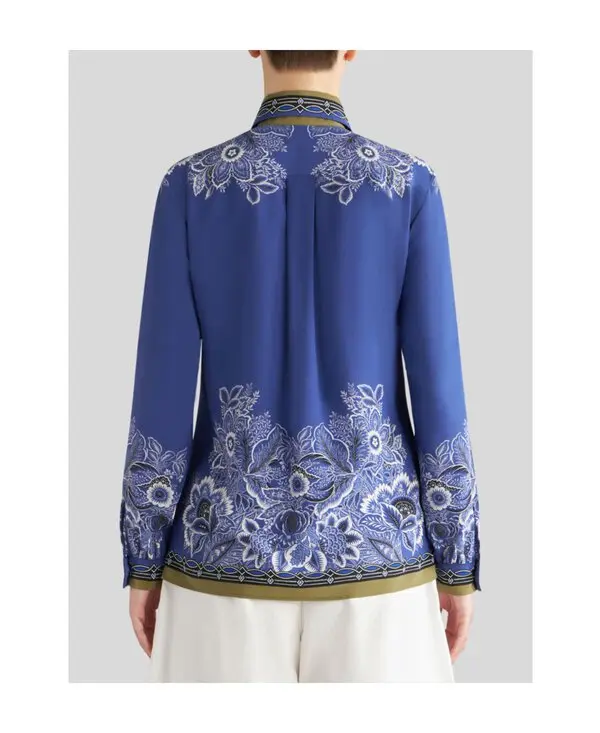 Etro Bouquet Crepe De Chine Shirt