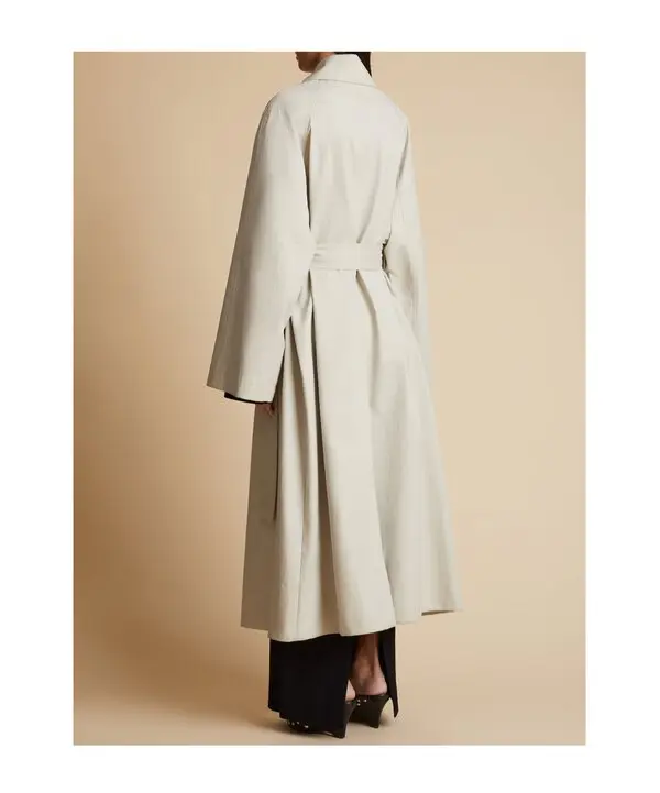Khaite The Minnie Belted Coat - White