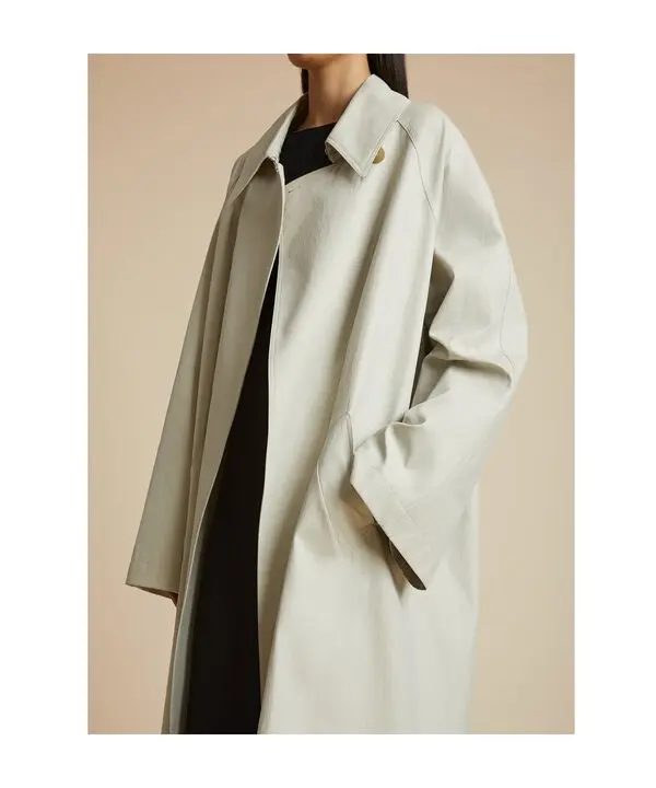 Khaite The Minnie Belted Coat - White