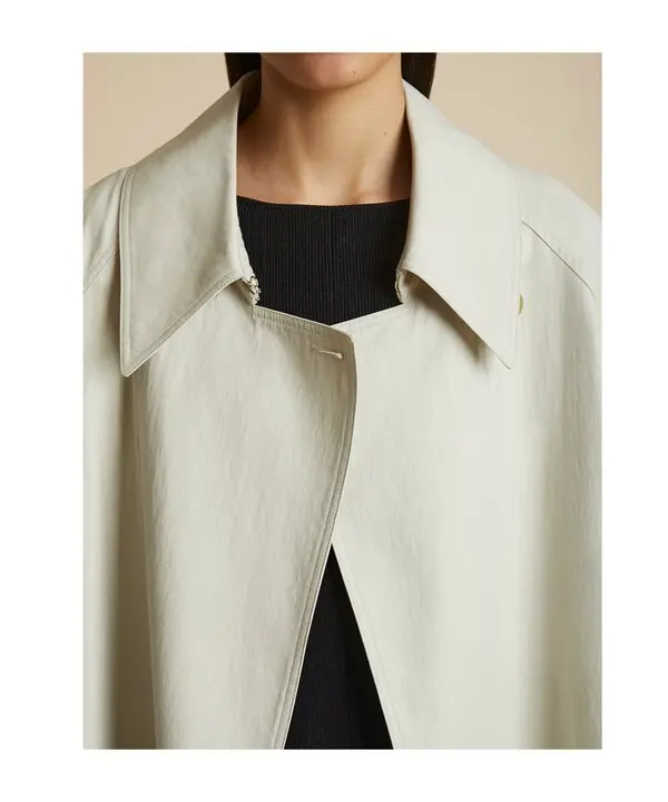 Khaite The Minnie Belted Coat - White
