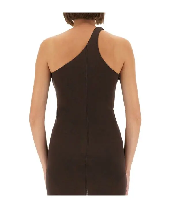 Rick Owens One-shoulder Ribbed Top
